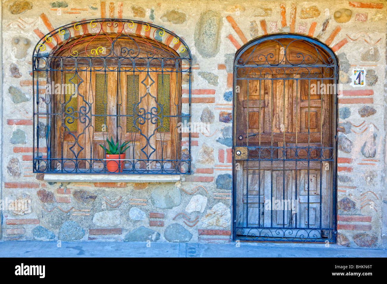 Door and window Stock Photo - Alamy