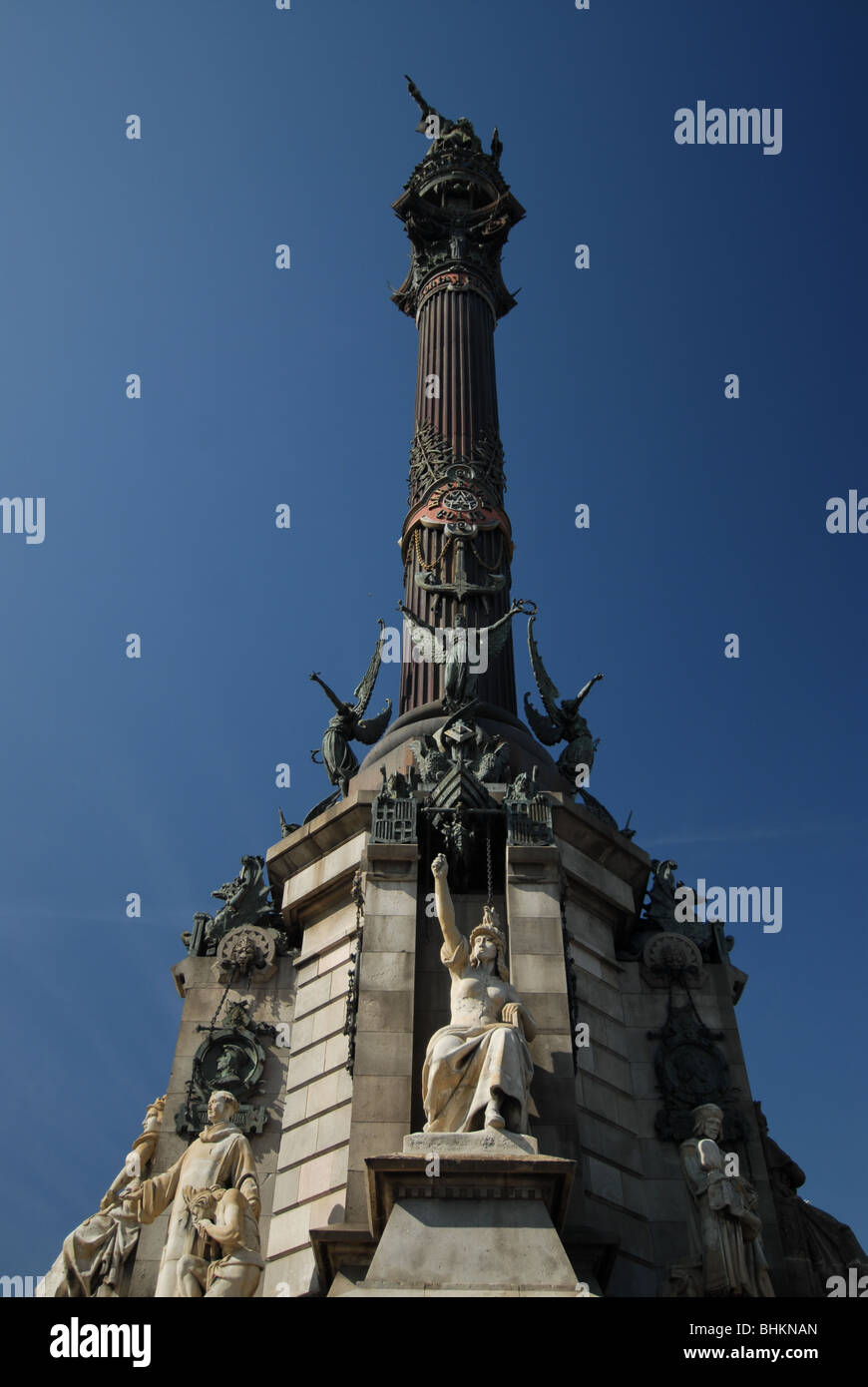 monument a Colom, Columbus Monument designed by Gaieta Buigas in 1888 ...