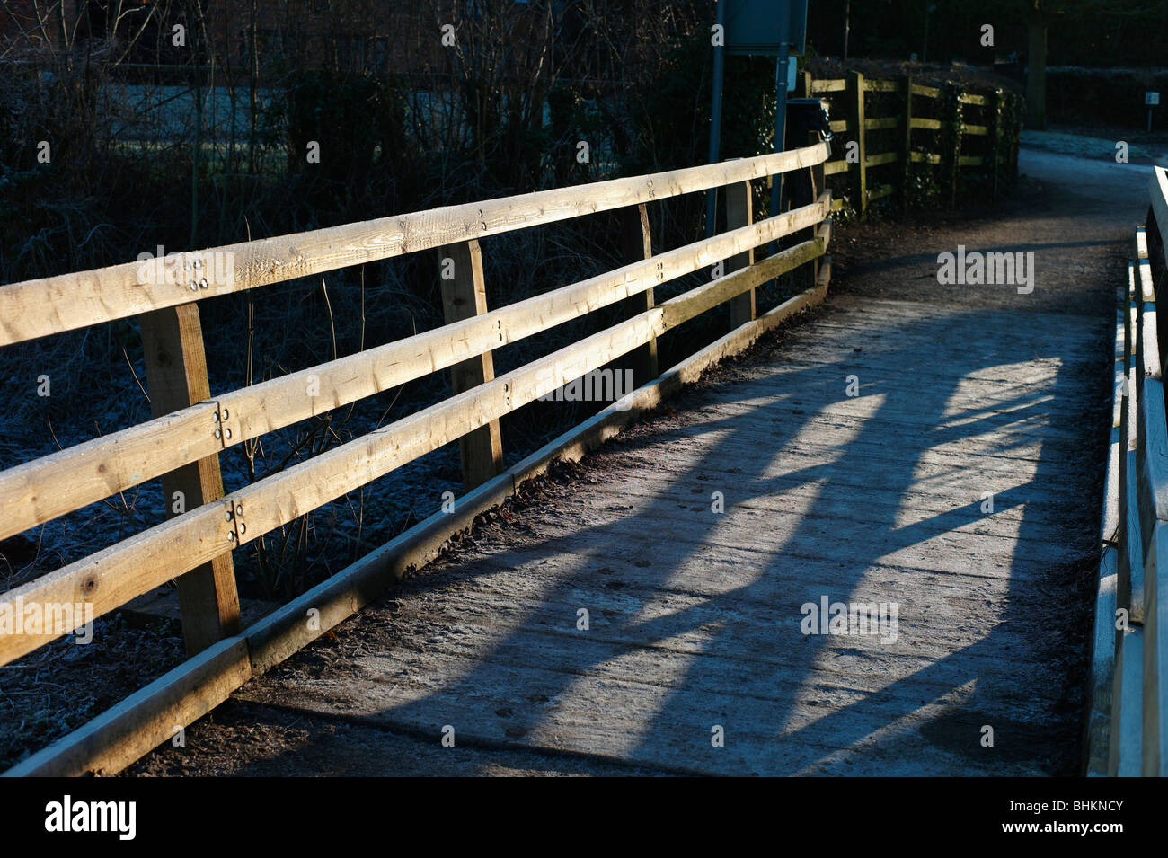 Footbridge metal railings hi-res stock photography and images - Alamy
