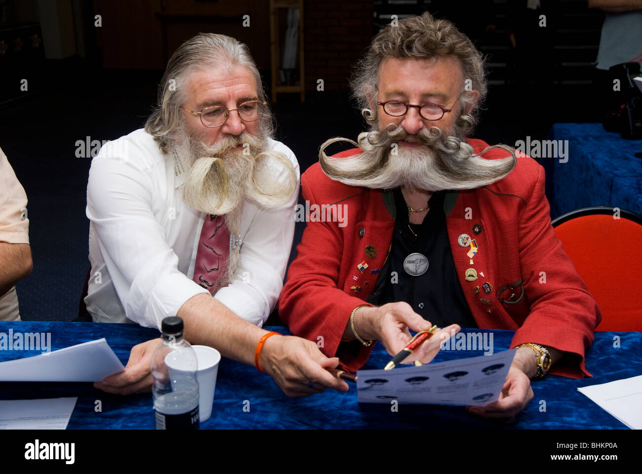 Judges at the World Beard and Moustache Competition, September, 2007 ...