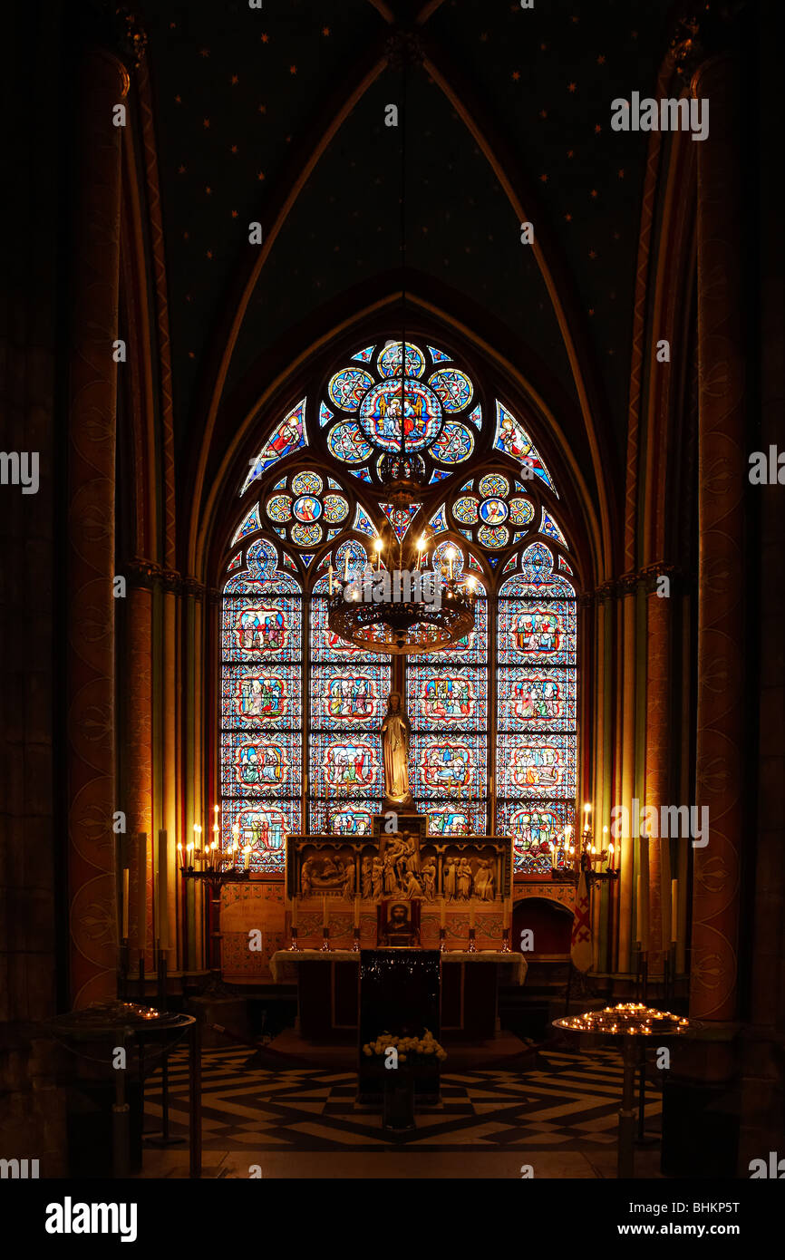 Inside Notre Dame de Paris Cathedral, Paris, France Stock Photo - Alamy