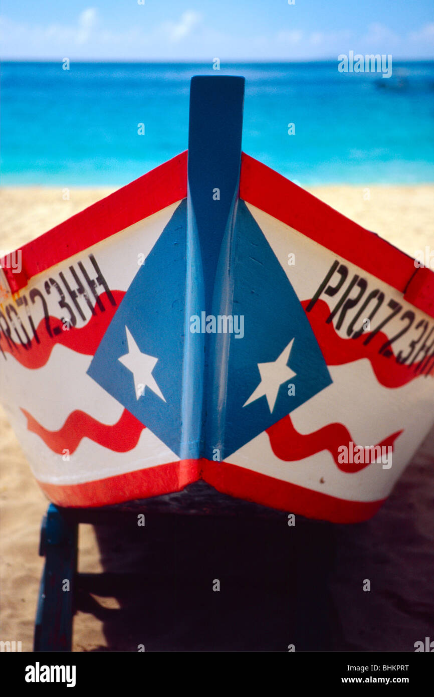 Close Up View of a Puerto Rican Fishing Boat Stock Photo - Alamy
