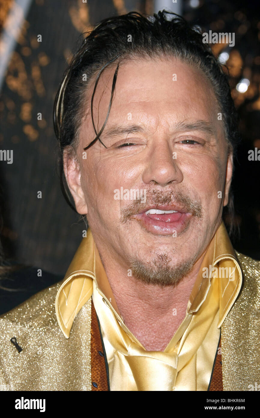 MICKEY ROURKE THE WRESTLER LOS ANGELES PREMIERE BEVERLY HILLS LOS ...