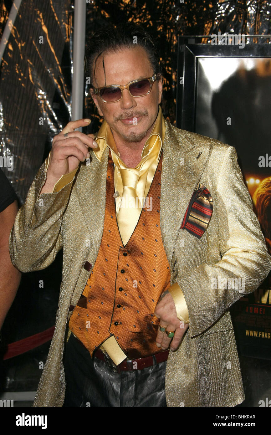MICKEY ROURKE THE WRESTLER LOS ANGELES PREMIERE BEVERLY HILLS LOS ...