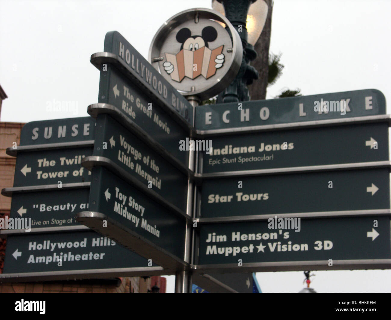 Hollywood studios street sign WDW Florida Stock Photo - Alamy