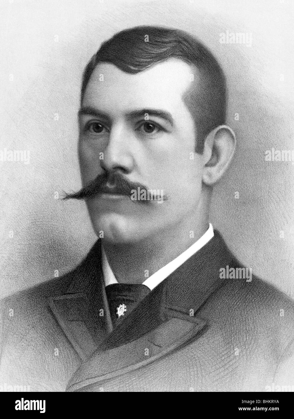 Portrait c1880s of John L Sullivan (1858 - 1918) - first heavyweight ...