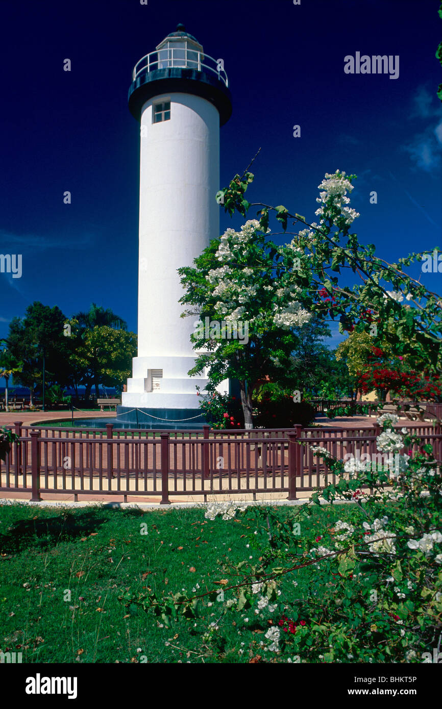 Vertical View of the Rincon Lighthouse, Puerto Rico Stock Photo - Alamy