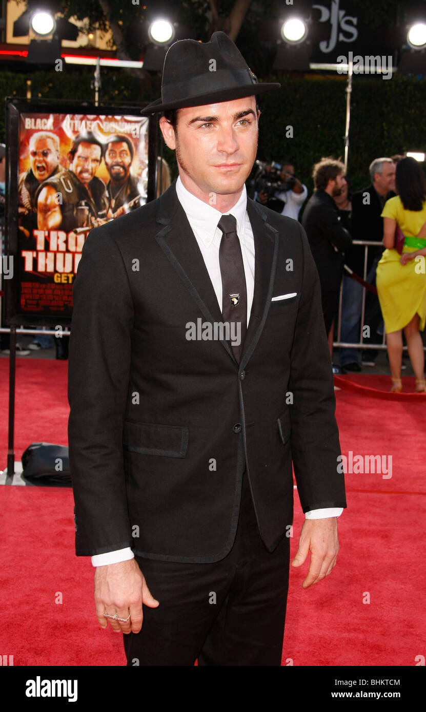 JUSTIN THEROUX TROPIC THUNDER PREMIERE LOS ANGELES CA USA 11 August ...