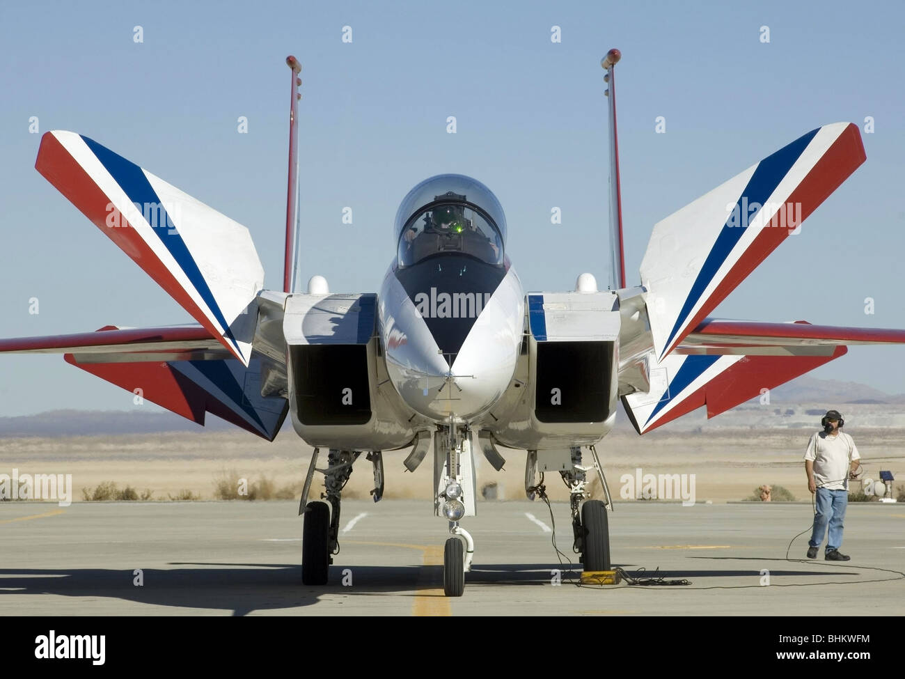NASA Dryden's NF-15B tail number 837's canards are tilted down during a ...