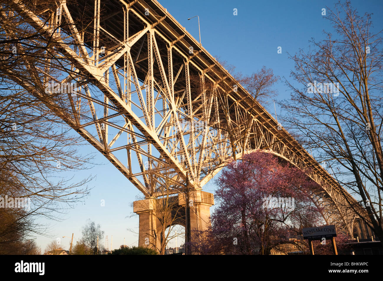 Aurora Bridge - Early Winter Morning, Seattle, Washington Stock Photo ...