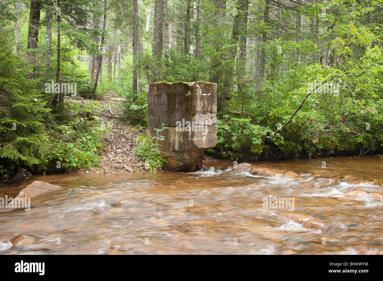 Pemigewasset Wilderness - Remnants of the Anderson Brook gage at ...