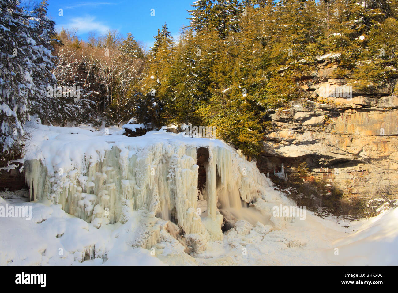 Blackwater Falls in Blackwater Falls State Park, Davis, West Virginia ...