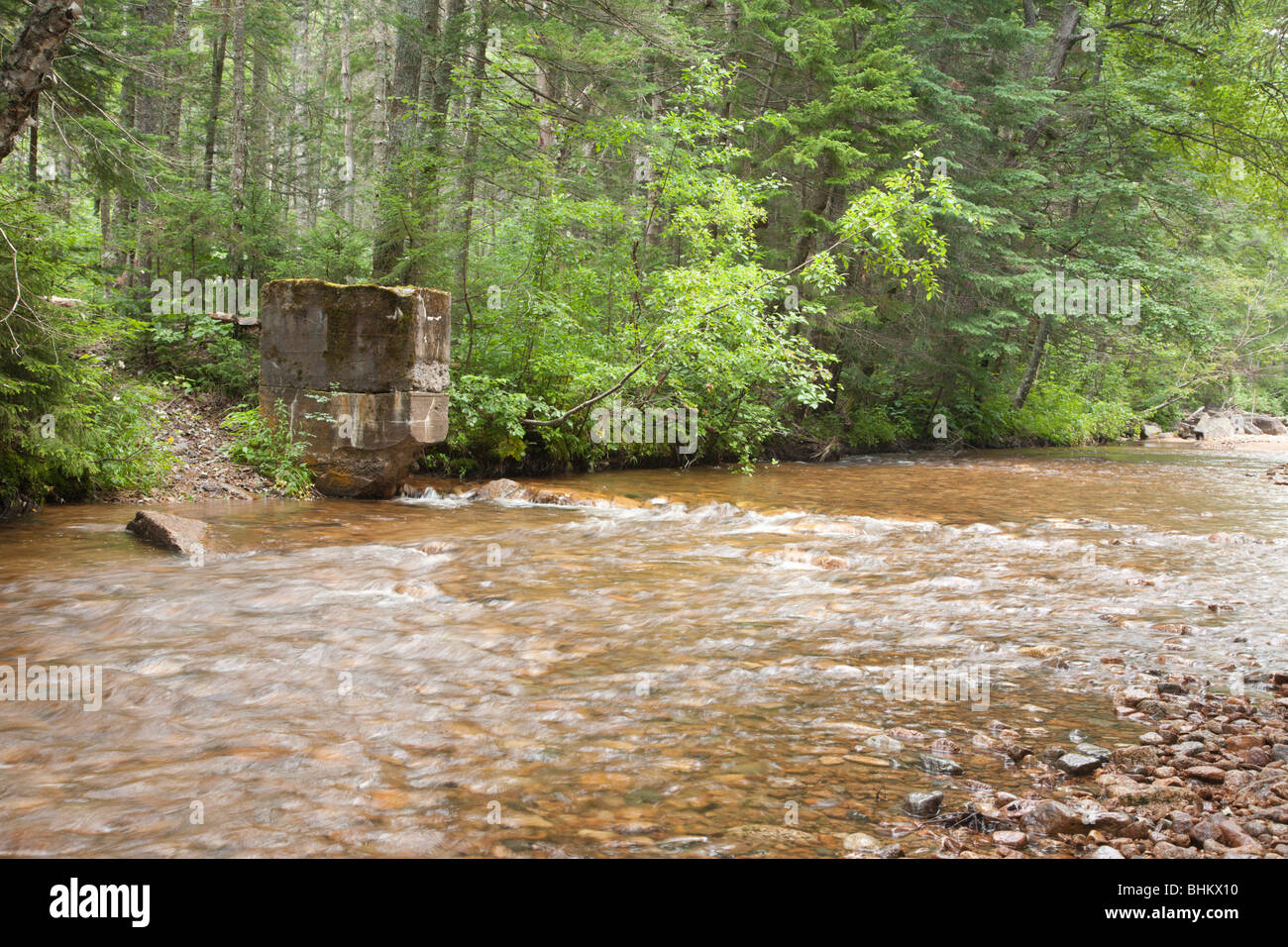 Pemigewasset Wilderness - Remnants of the Anderson Brook gage at ...