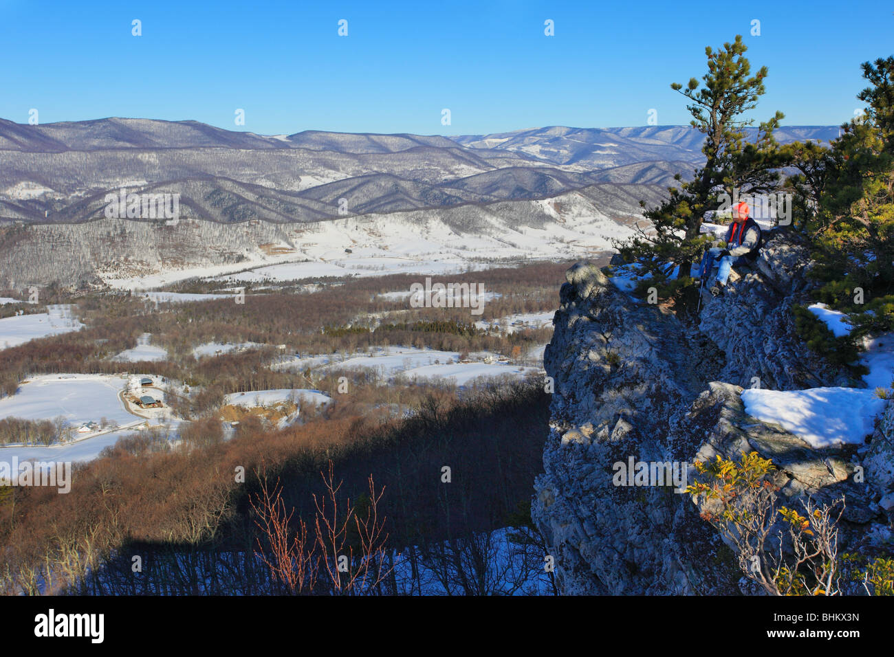North Fork Mountain Trail, Looking into Germany Valley, Franklin, West ...