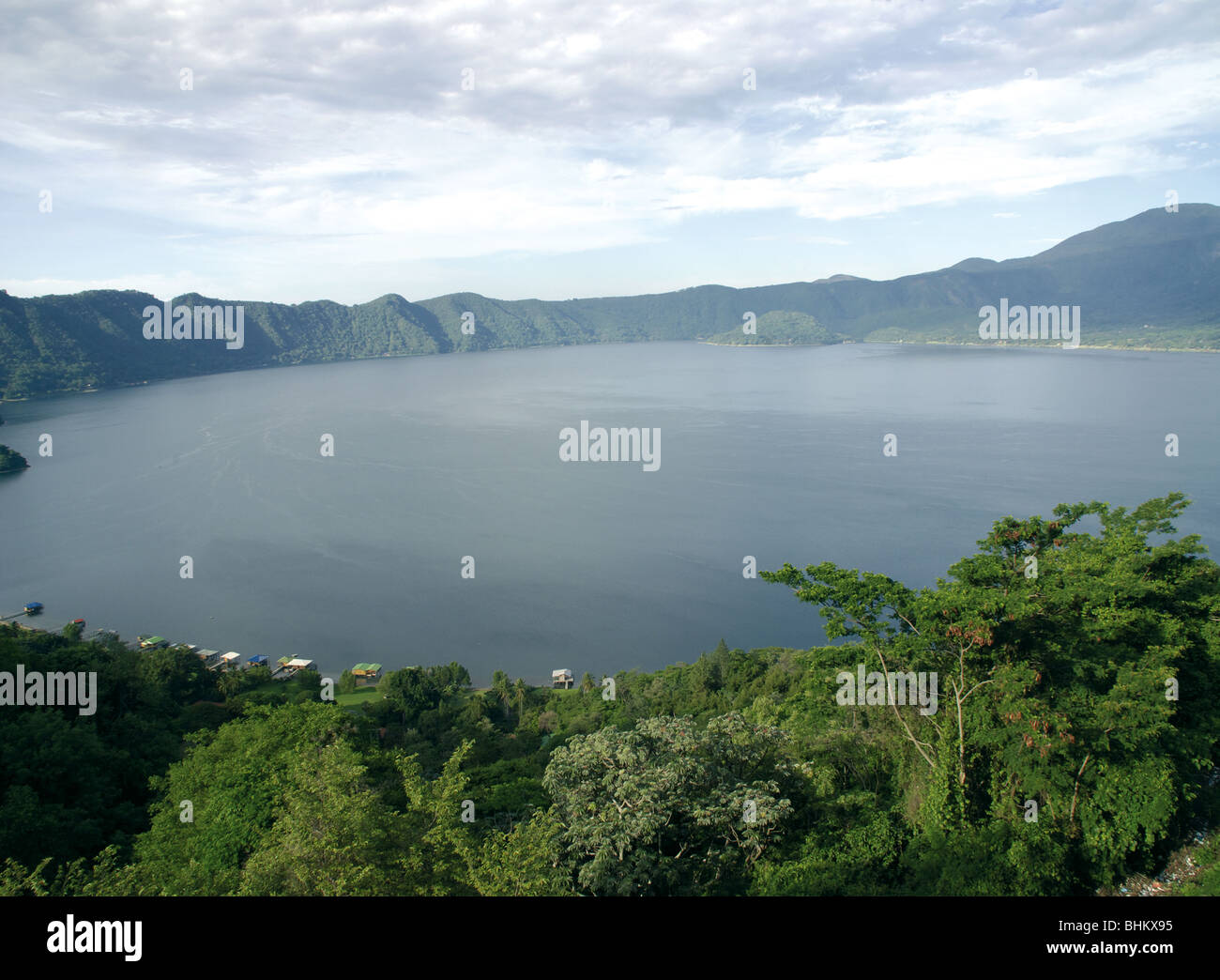 El Salvador. Lake Coatepeque . Lake in a volcanic crater Stock Photo ...