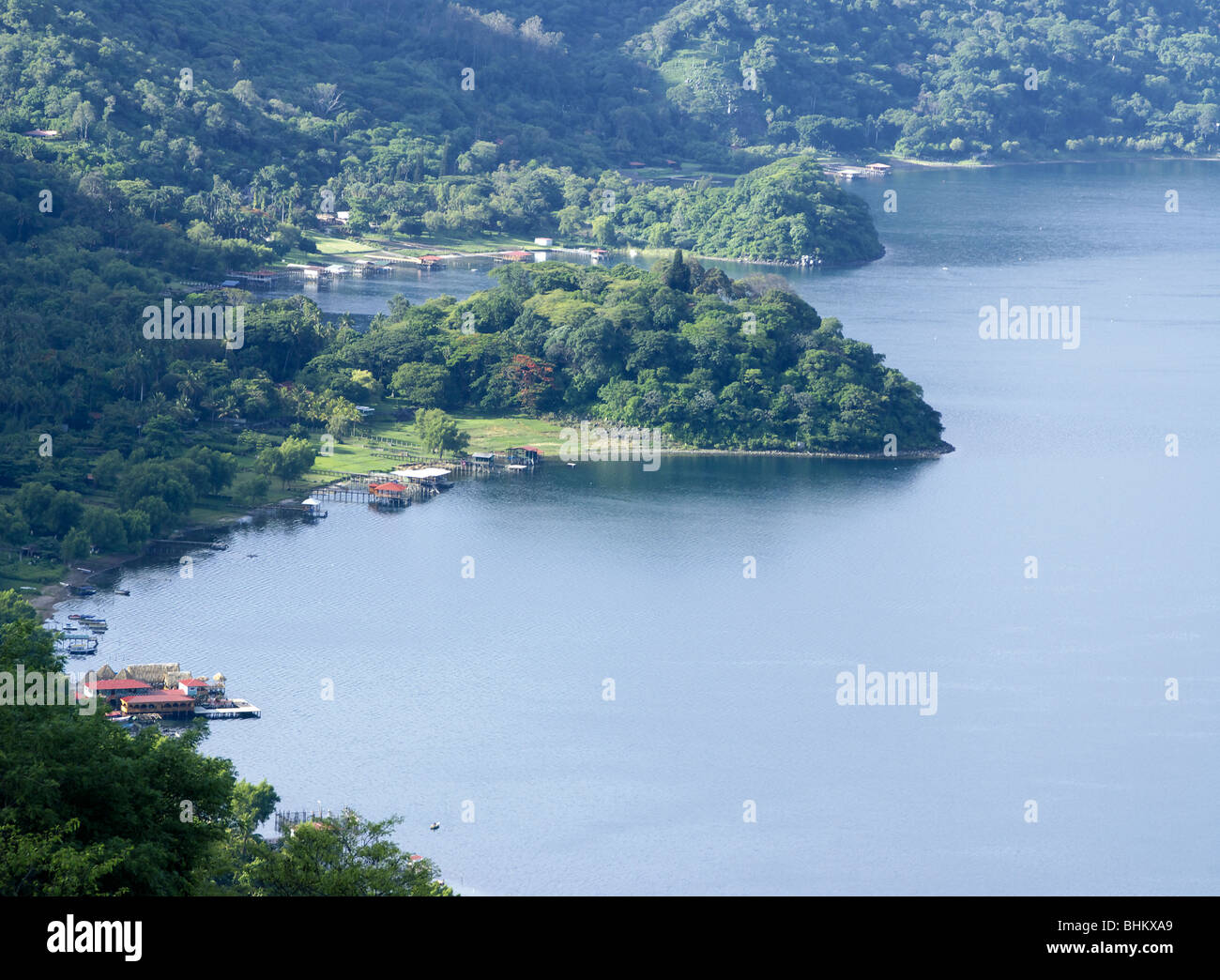 El Salvador. Lake Coatepeque. Lake in a volcanic crater Stock Photo - Alamy