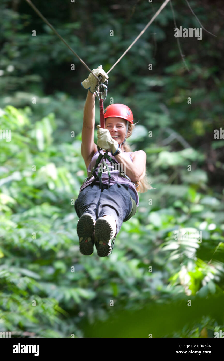 Costa rica zip wire hi-res stock photography and images - Alamy