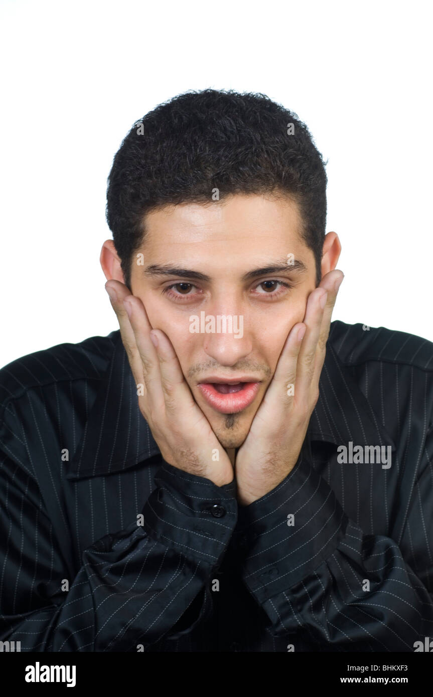 Asian teen boy shocked expression hi-res stock photography and images ...