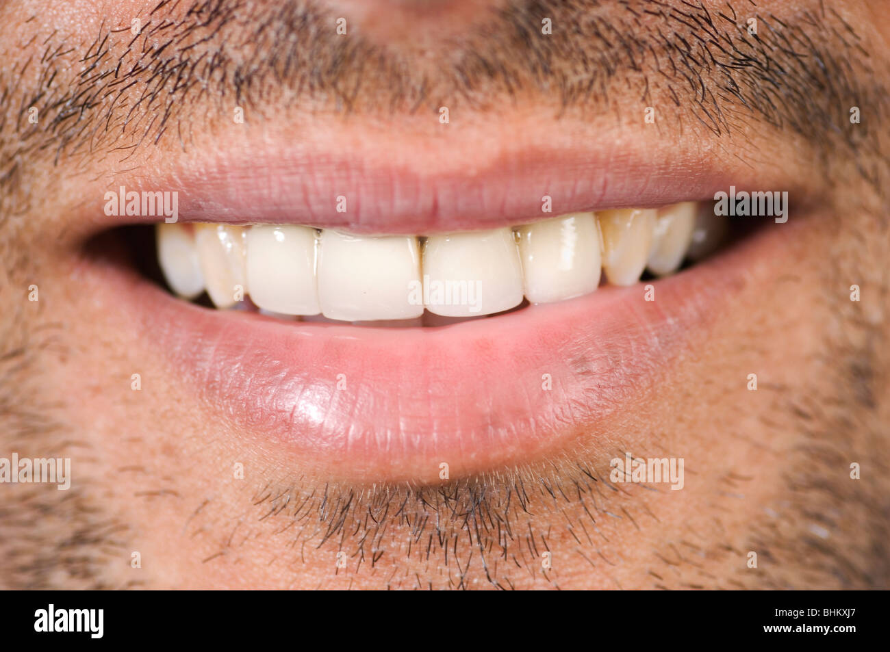 White teeth smile man hi-res stock photography and images - Alamy