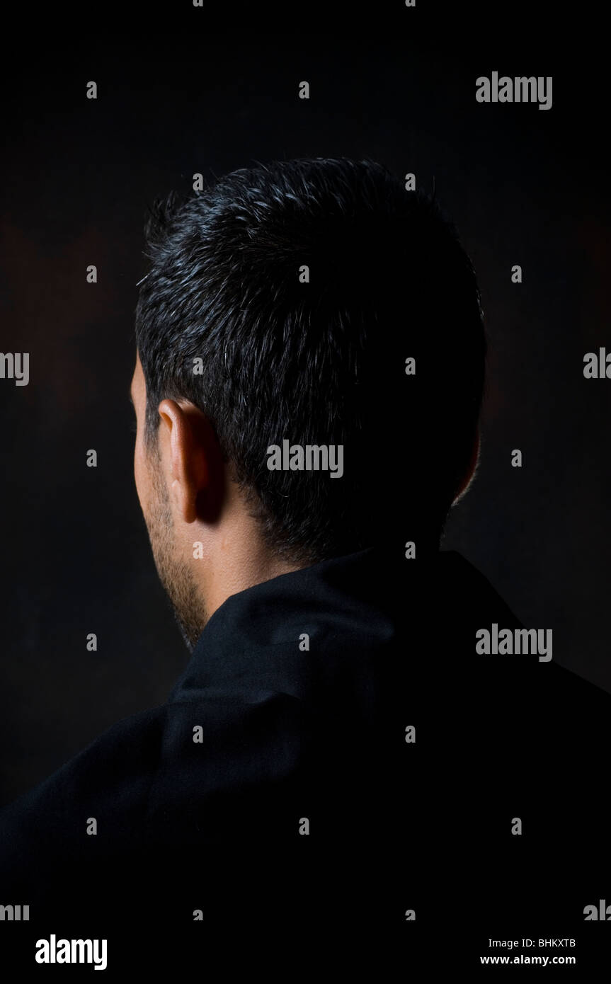 Back black mans head hi-res stock photography and images - Alamy