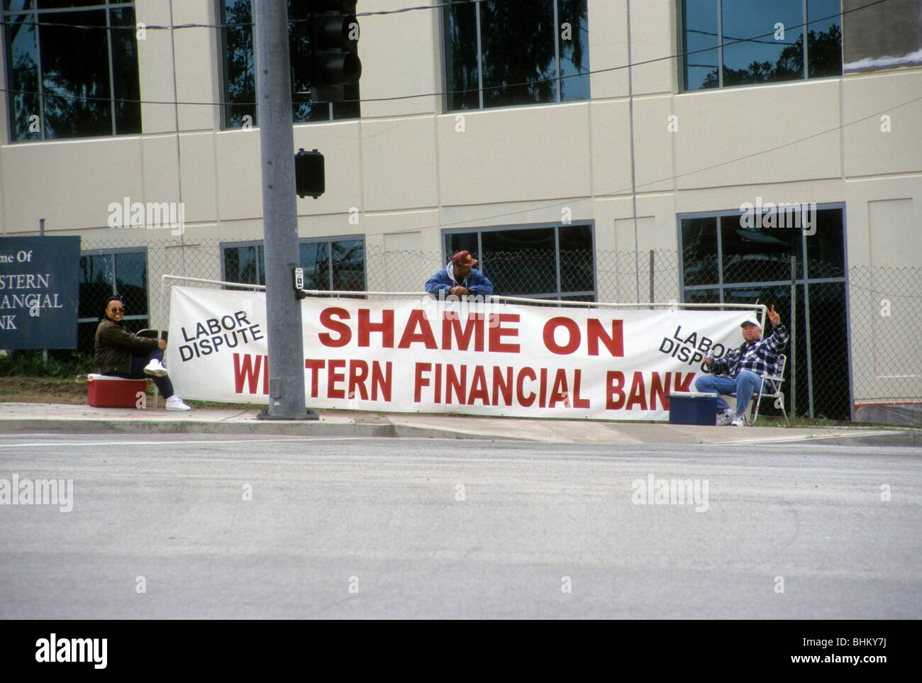Strike employee employer company rebel walk labor union action sign ...