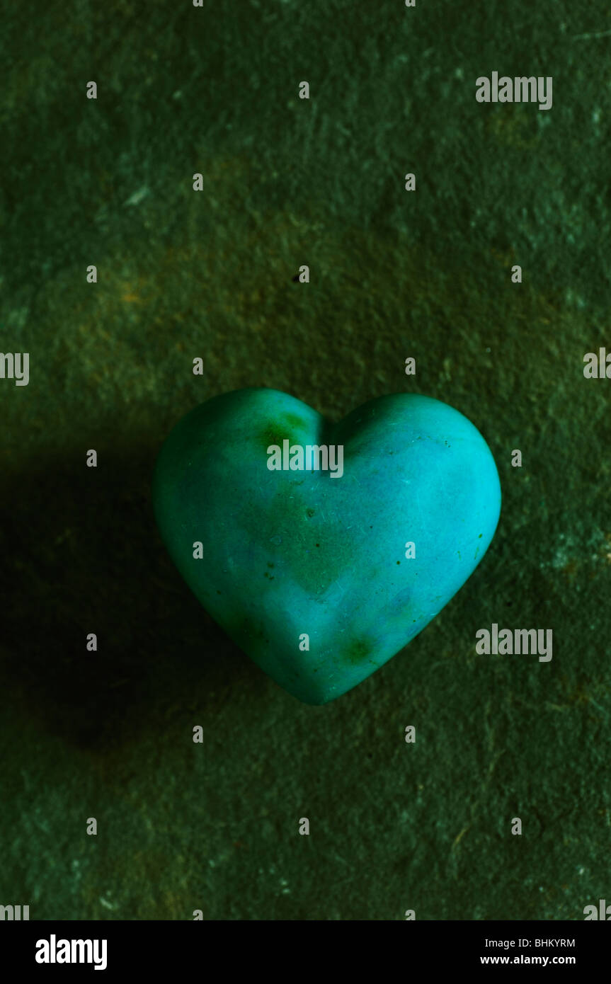Blue dirty heart Stock Photo - Alamy