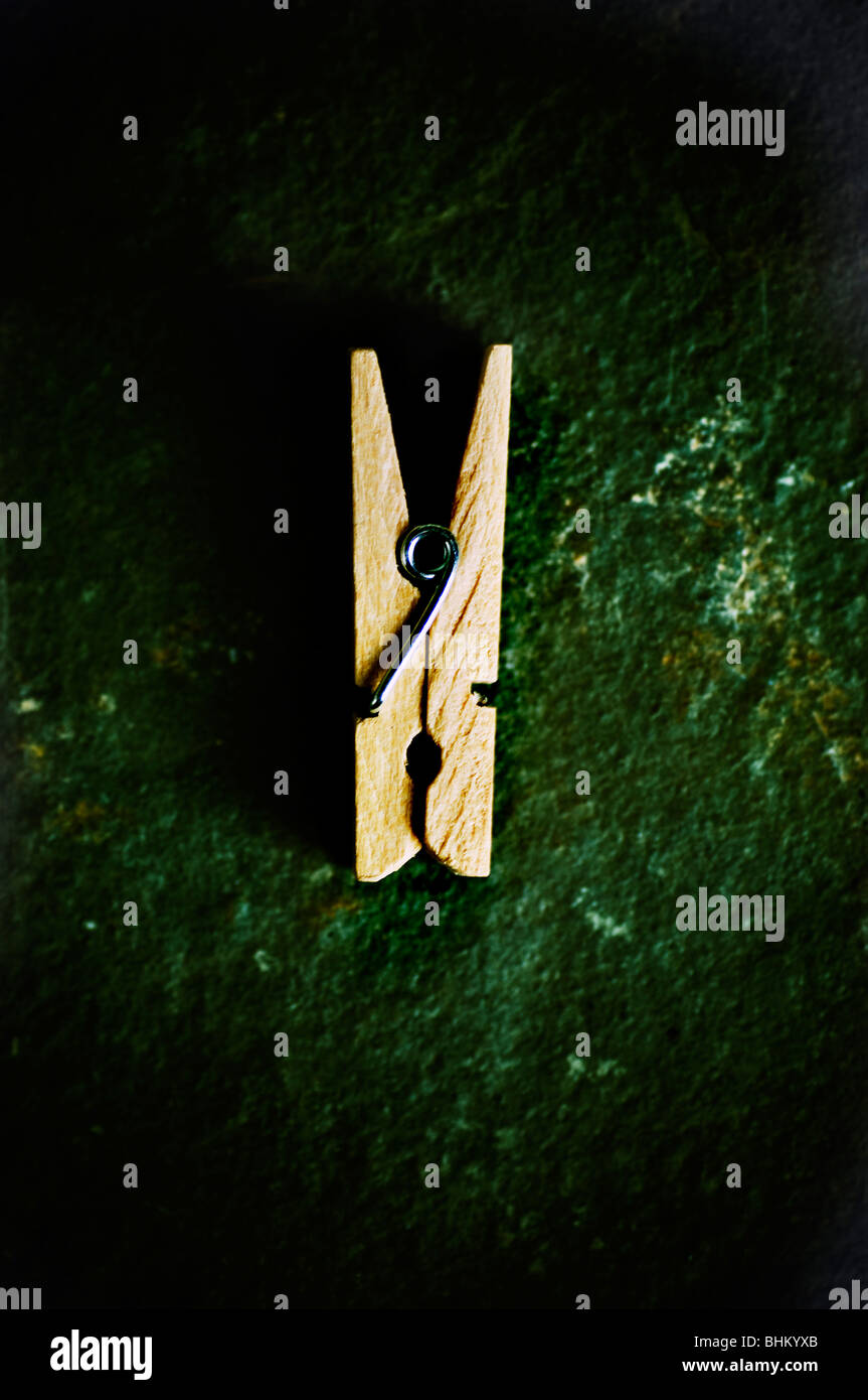 Single wooden peg Stock Photo - Alamy