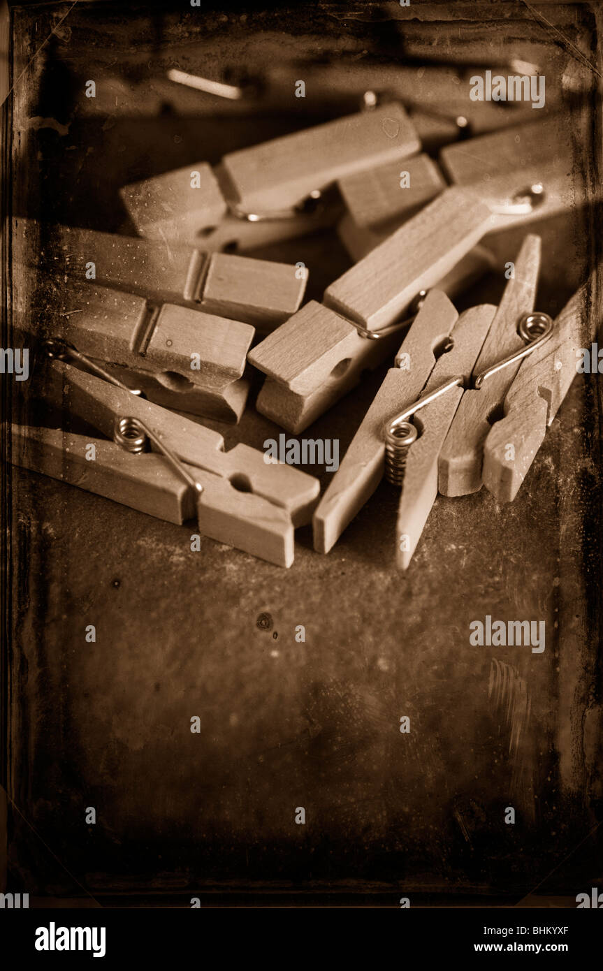 Wood pegs hi-res stock photography and images - Alamy