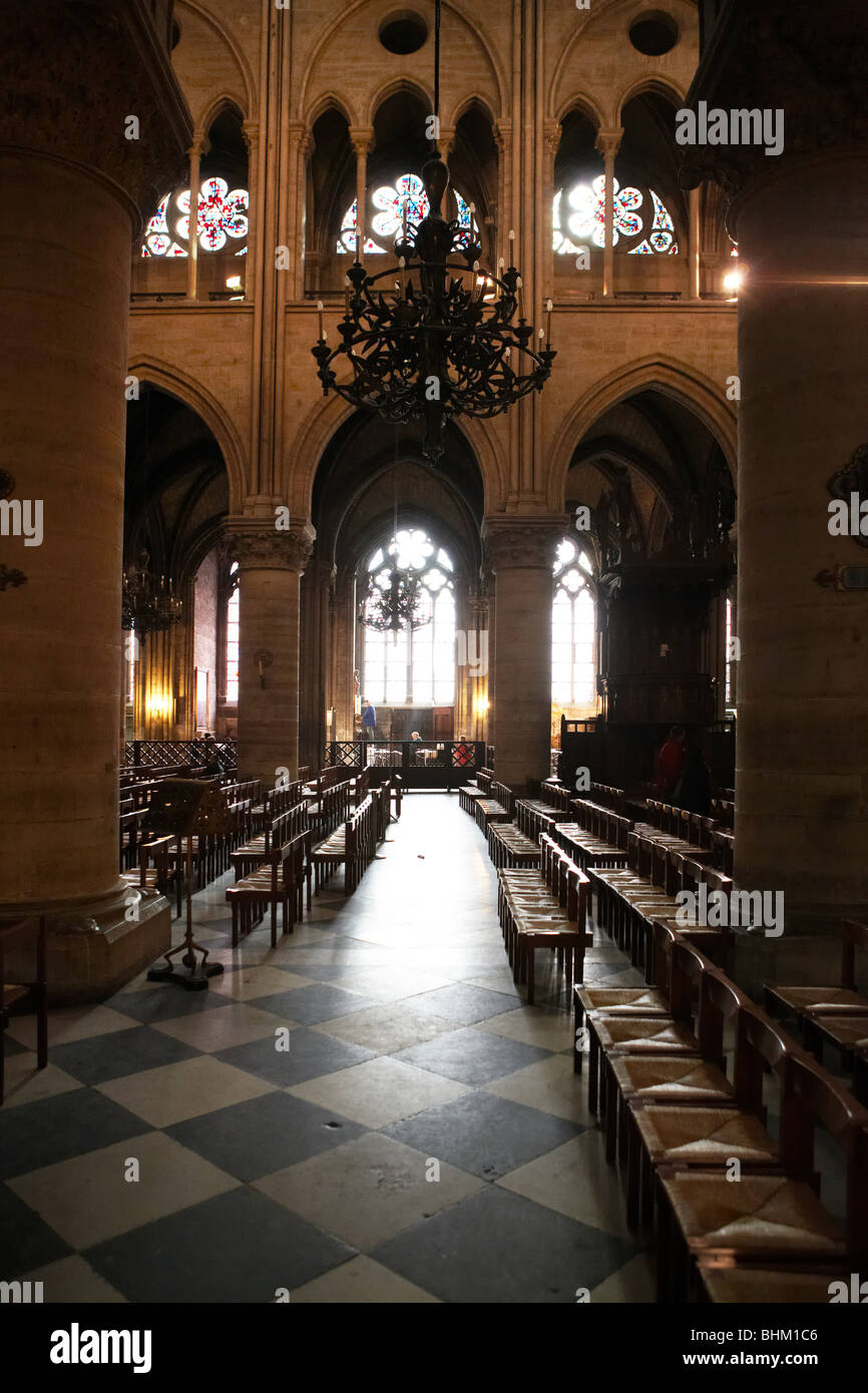 Inside Notre Dame de Paris Cathedral, Paris, France Stock Photo - Alamy
