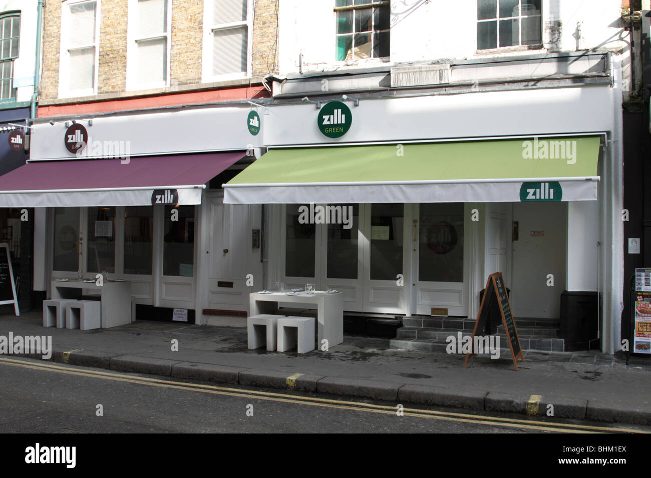 Zilli's restaurant in Soho, London Stock Photo - Alamy