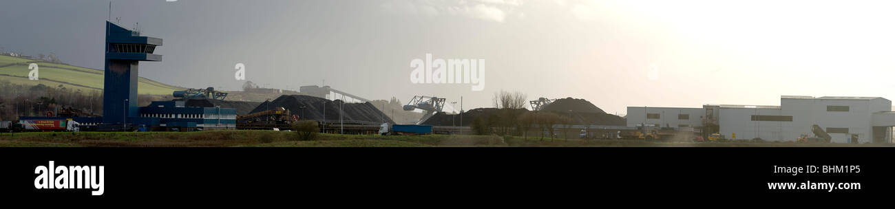 Hunterston Port coal reserve. On Scotland's Firth of Clyde Stock Photo ...