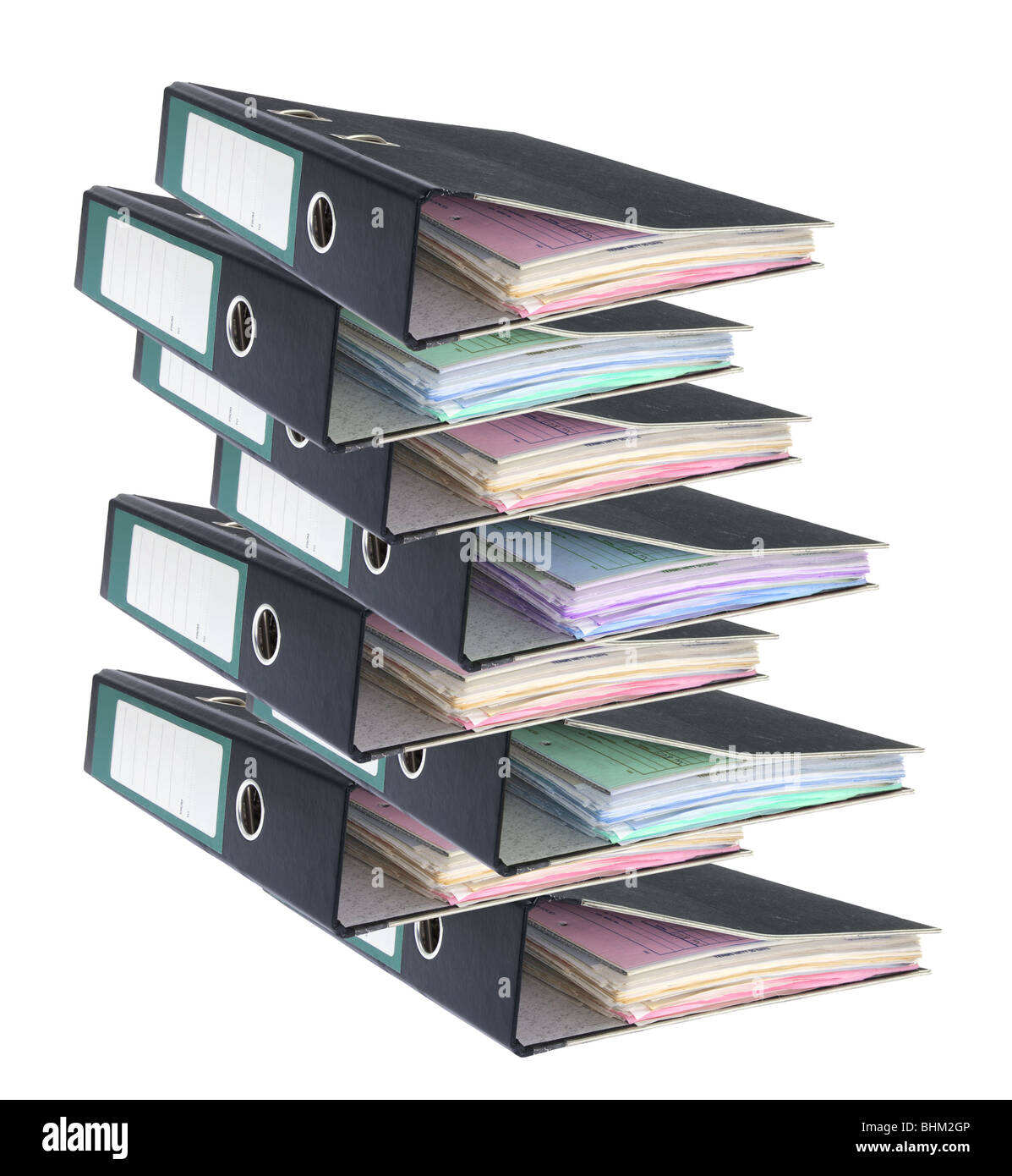 Stack of Ring Binders Stock Photo - Alamy