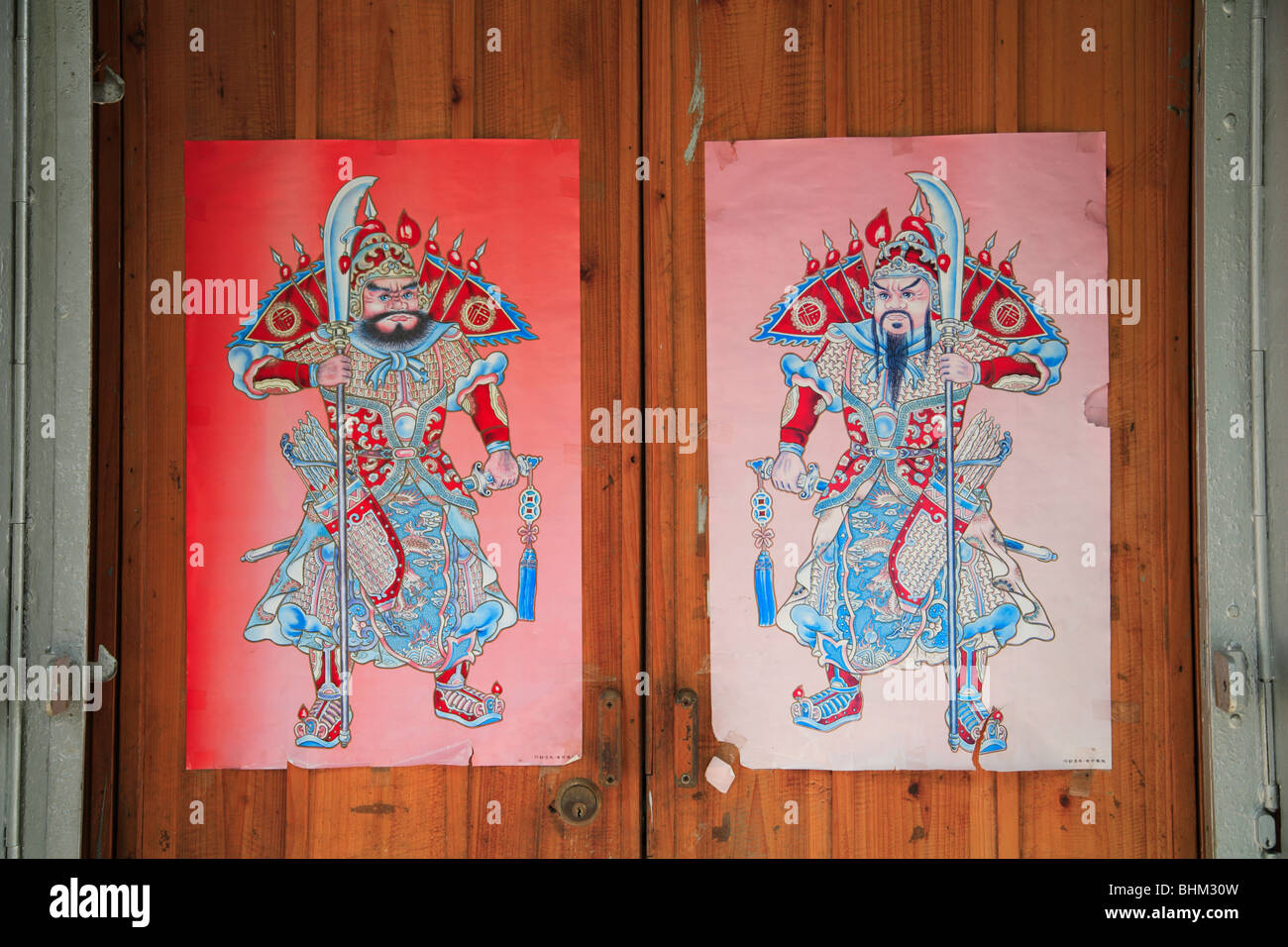 Deity, Chinese Gods, front door, Stilt House, Tai O Fishing Village ...