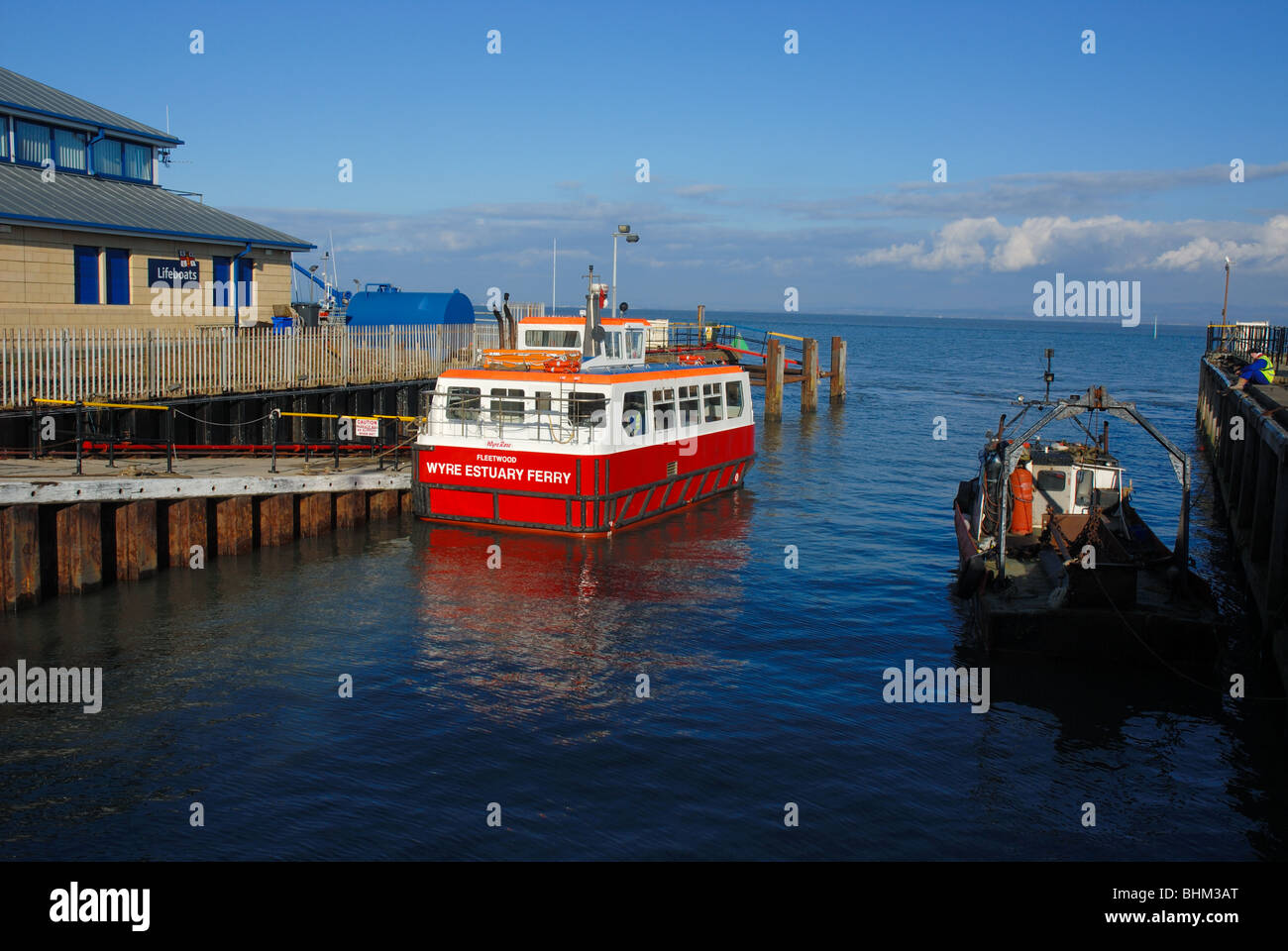 The Fleetwood to Knot End ferry in the Fleetwood berth Stock Photo - Alamy