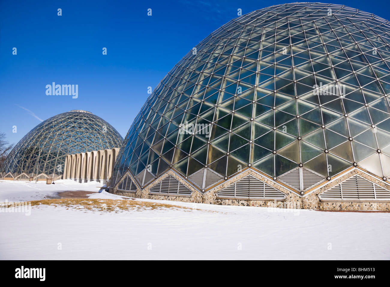 Domes of a Botanic Garden in Milwaukee Stock Photo - Alamy
