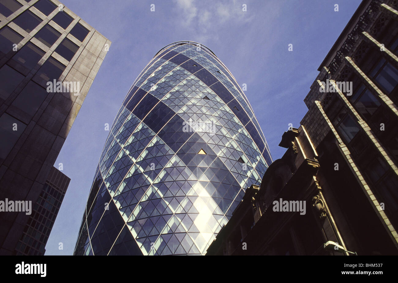 'Gerkin' Swiss Re building, 30 St Mary Axe, London Stock Photo - Alamy
