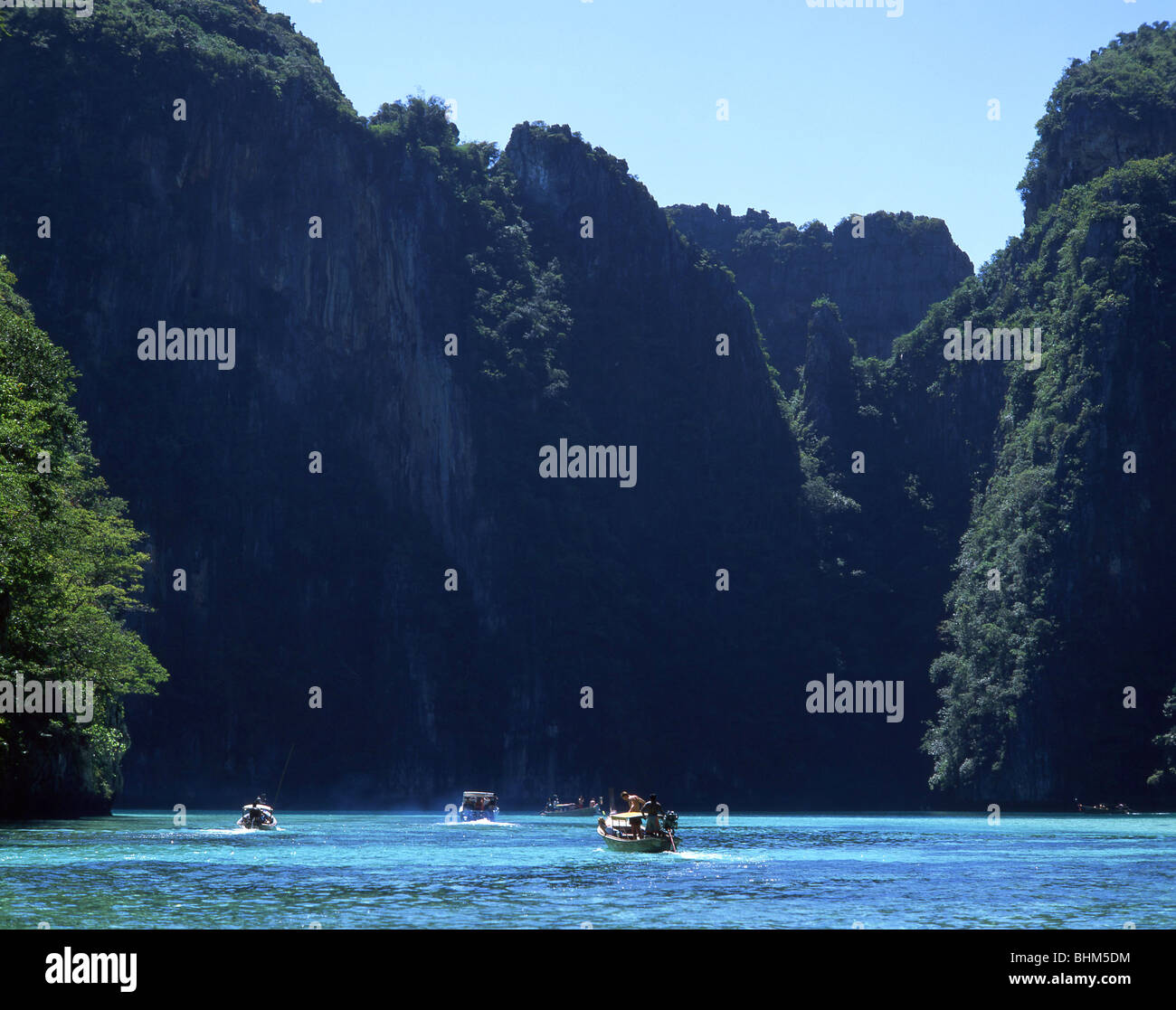 Limestone monoliths, Koh Phi Phi Le, Phi Phi Islands, Krabi Province ...