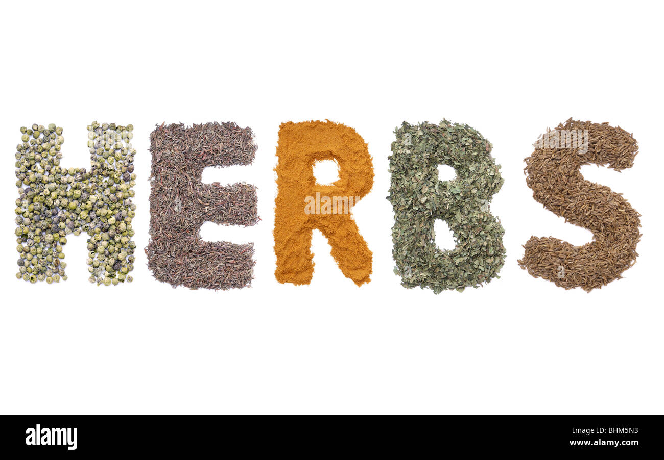 Herb letter hi-res stock photography and images - Alamy