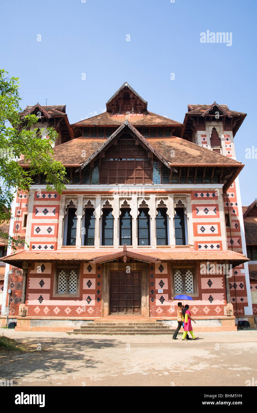 Ornately decorated Napier Museum, Trivandrum, Kerala, India Stock Photo ...
