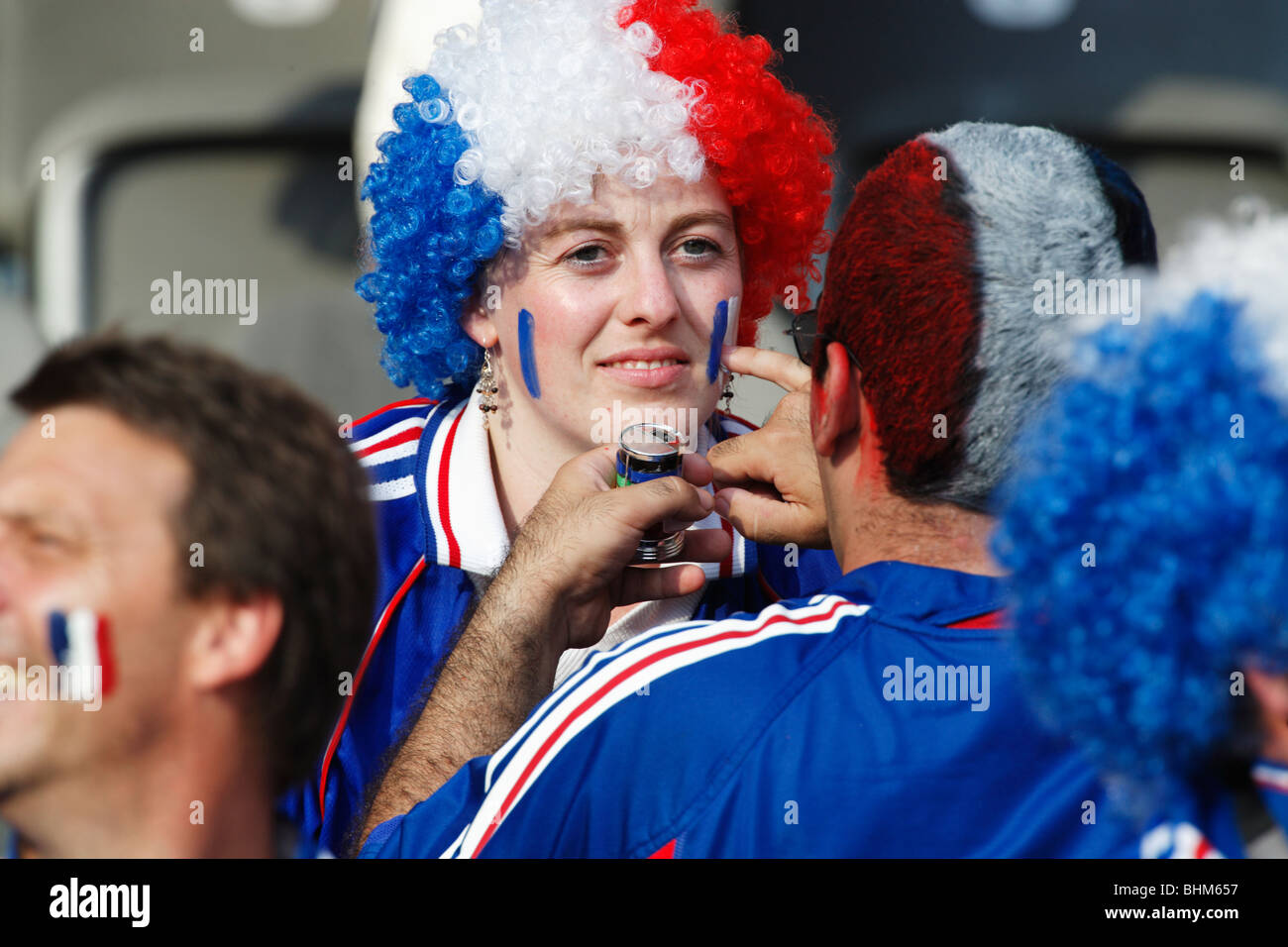 Soccer fan face paint world cup hi-res stock photography and images - Alamy