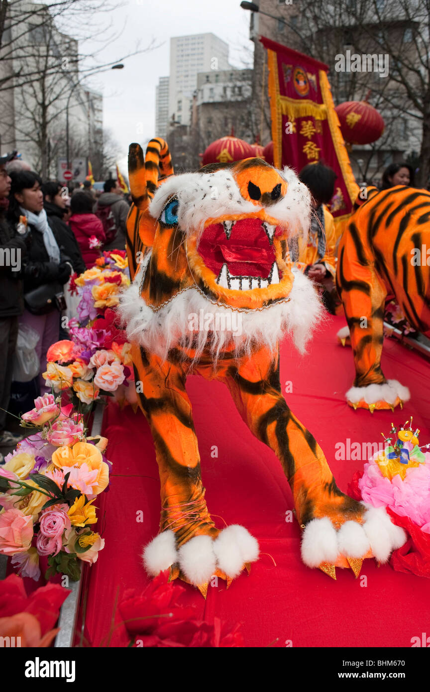 Paris, France, Chinese New Year Carnival, Year of the Tiger, Carnival ...