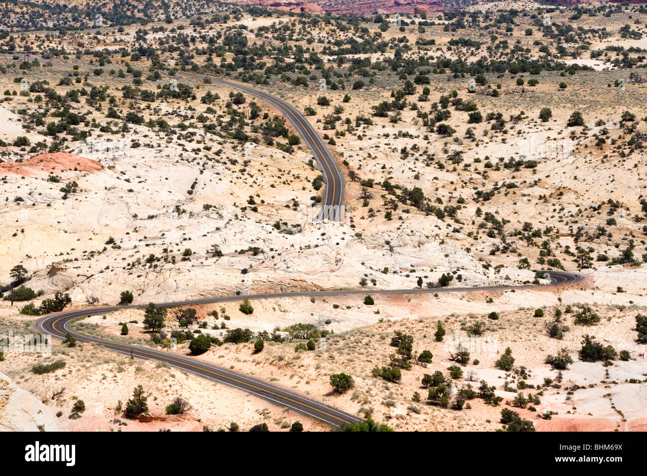 Highway in Utah Stock Photo - Alamy
