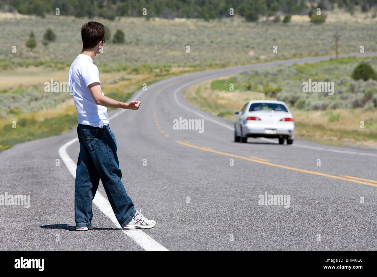 Hitchhiker Car High Resolution Stock Photography and Images - Alamy