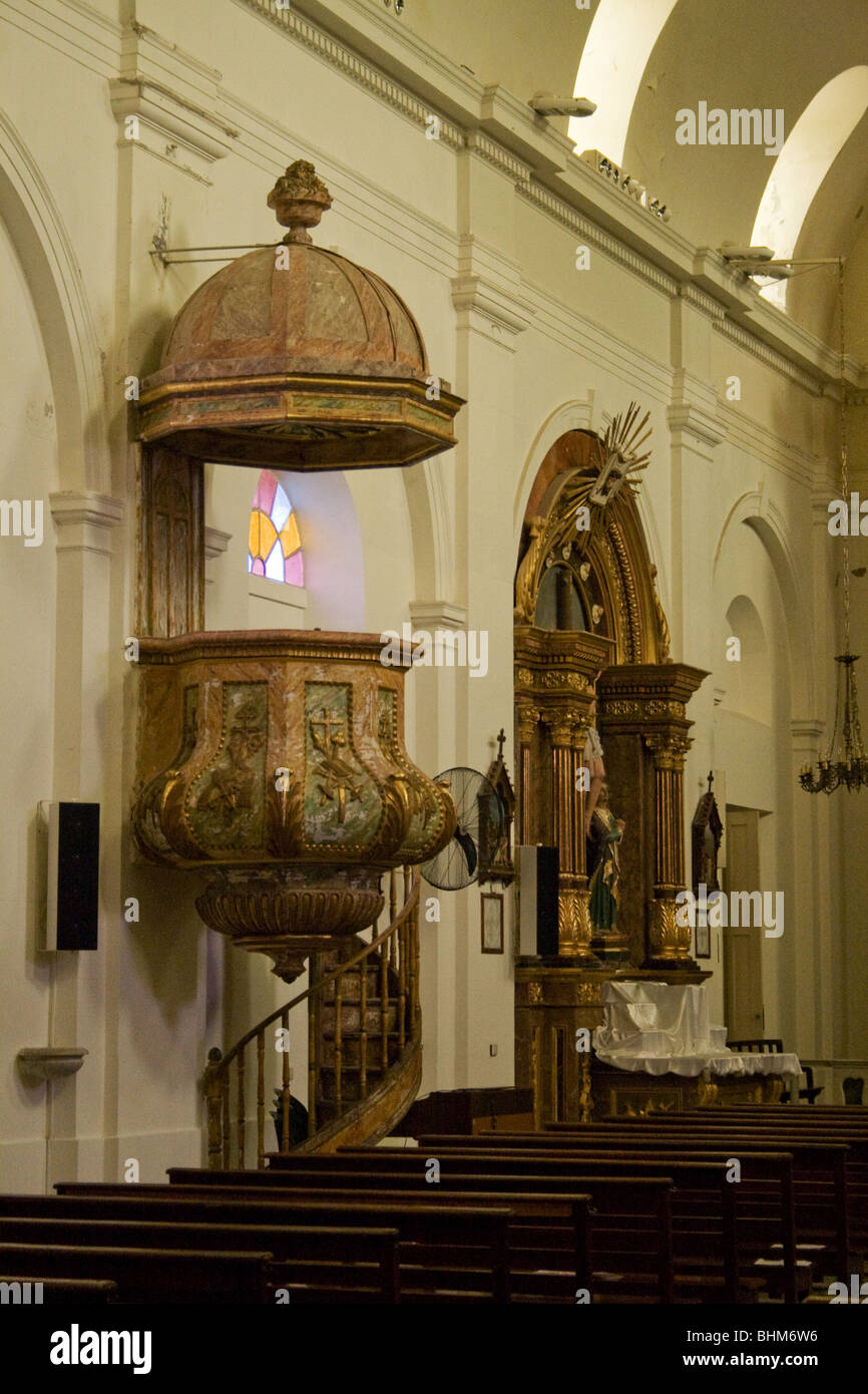Pulpit of a church Stock Photo - Alamy
