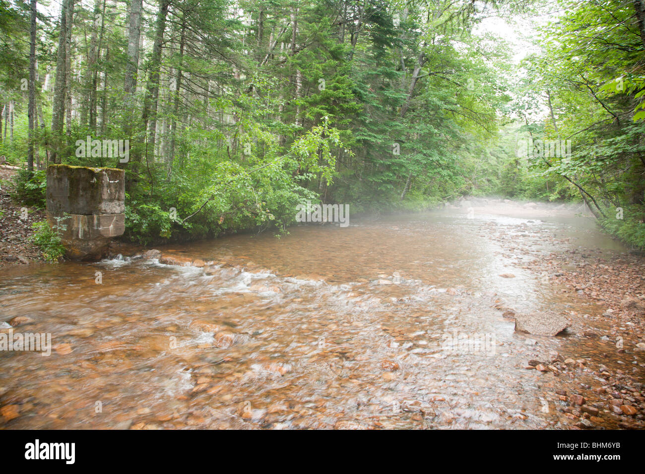 Pemigewasset Wilderness - Remnants of the Anderson Brook gage at ...