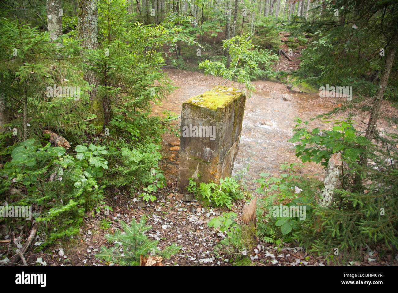 Pemigewasset Wilderness - Remnants of the Anderson Brook gage at ...