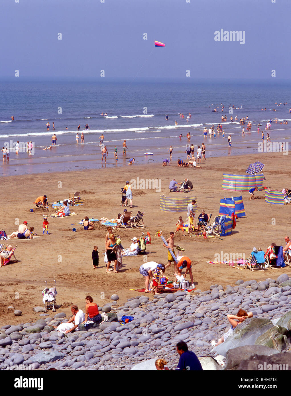 Beach view, Westward Ho!, Devon, England, United Kingdom Stock Photo ...
