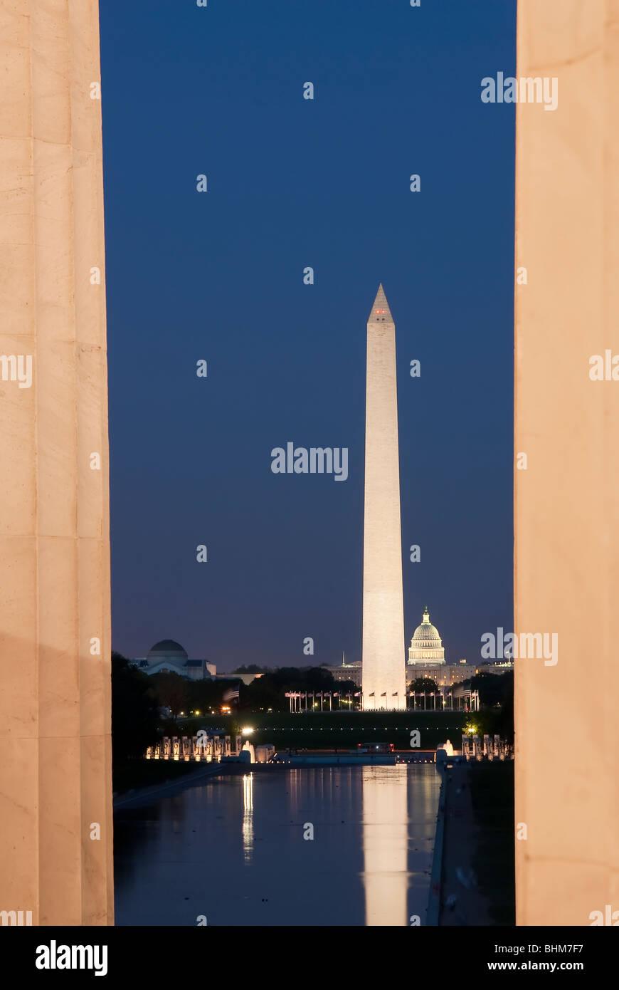 Washington monument from us capitol building hi-res stock photography ...
