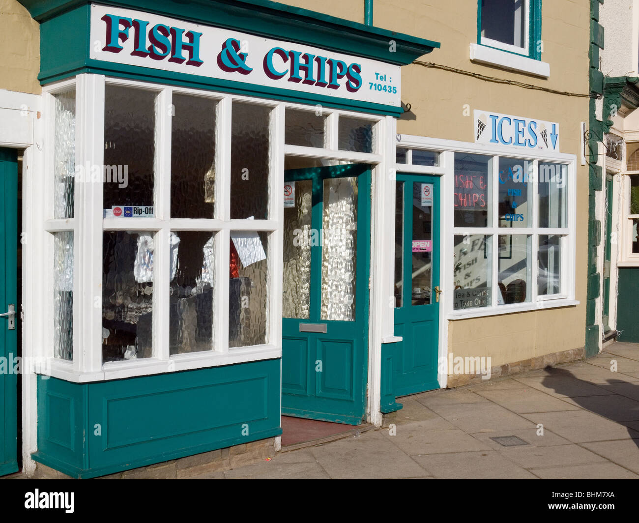 Fish and Chip shop and restaurant Stokesley North Yorkshire England ...
