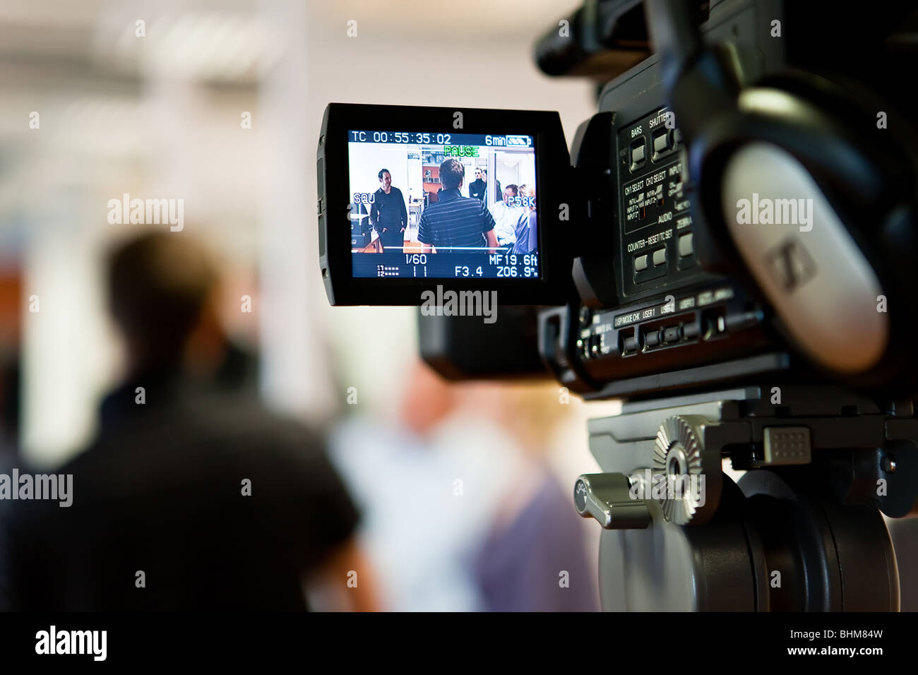 Shooting movie in the office Stock Photo - Alamy